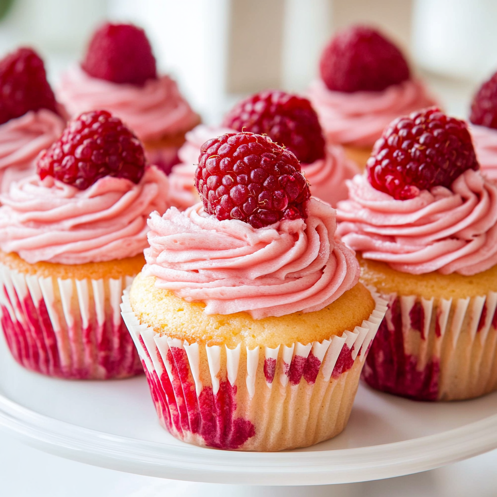 Raspberry Jam Cupcakes