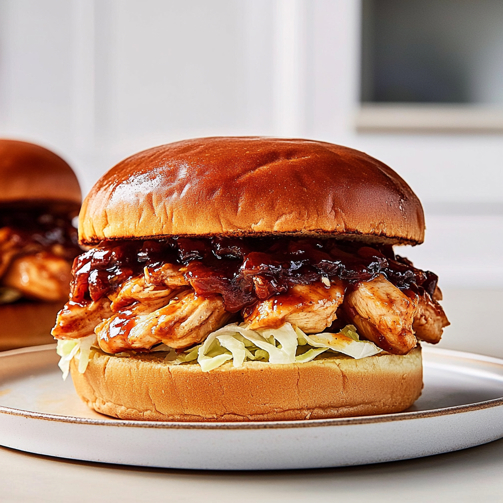 Easy BBQ Chicken Sandwiches
