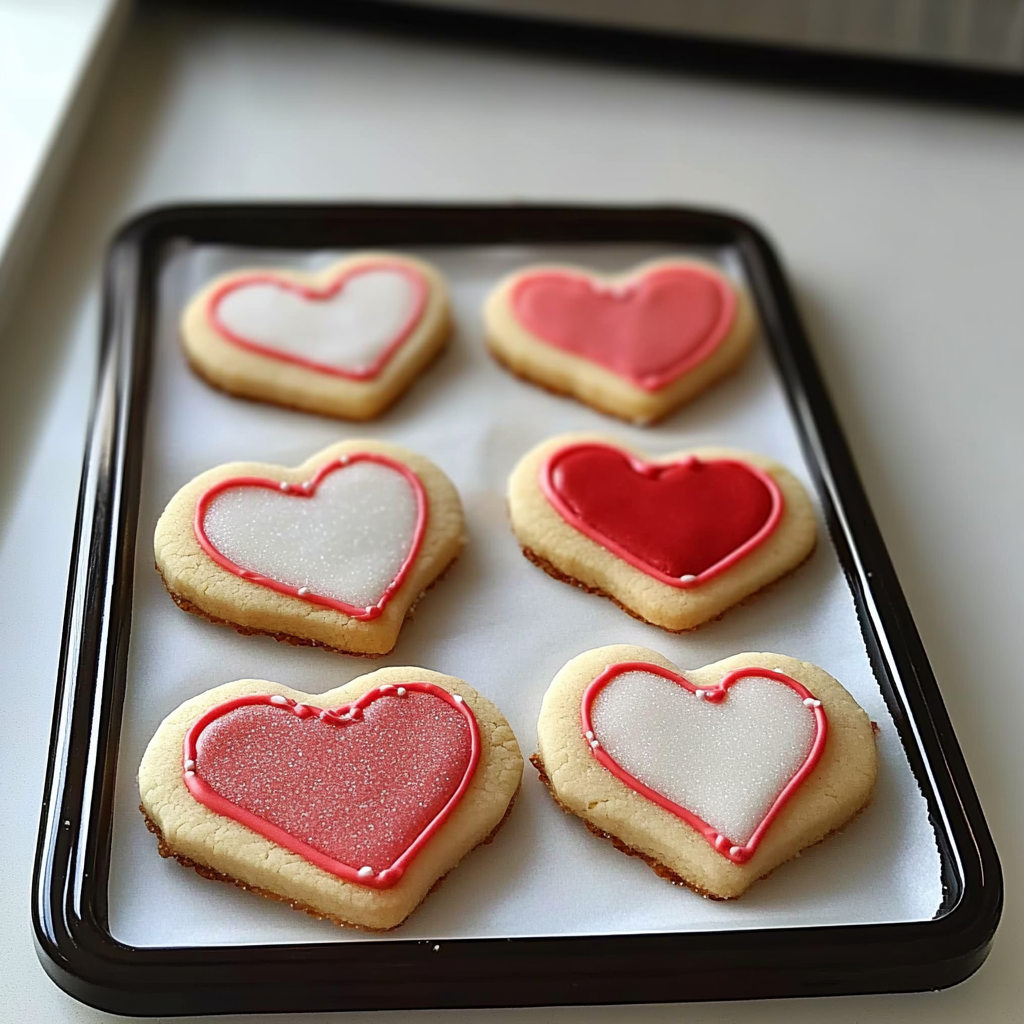Valentines Day Heart Sugar Cookies
