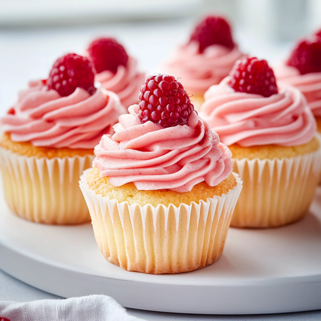 Raspberry Jam Cupcakes