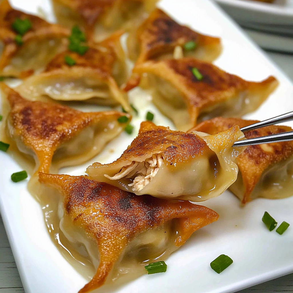 Pan-Fried Chicken Dumplings