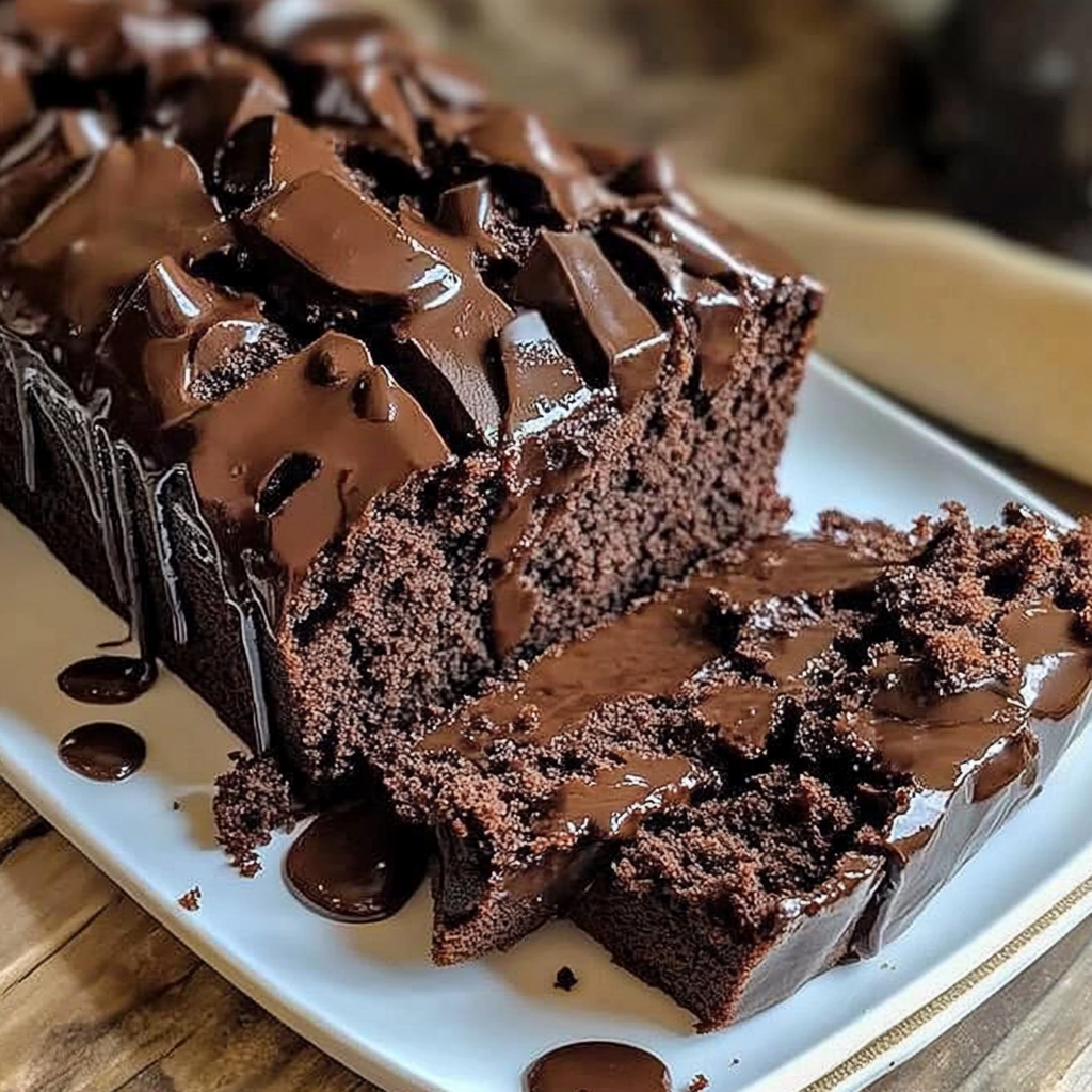Hot Fudge Brownie Bread