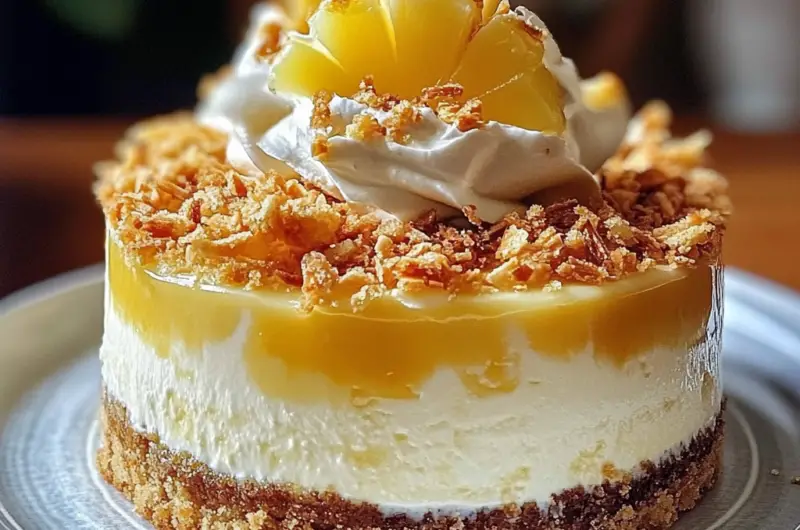 Hawaiian Chantilly Layer Cheesecake Cake
