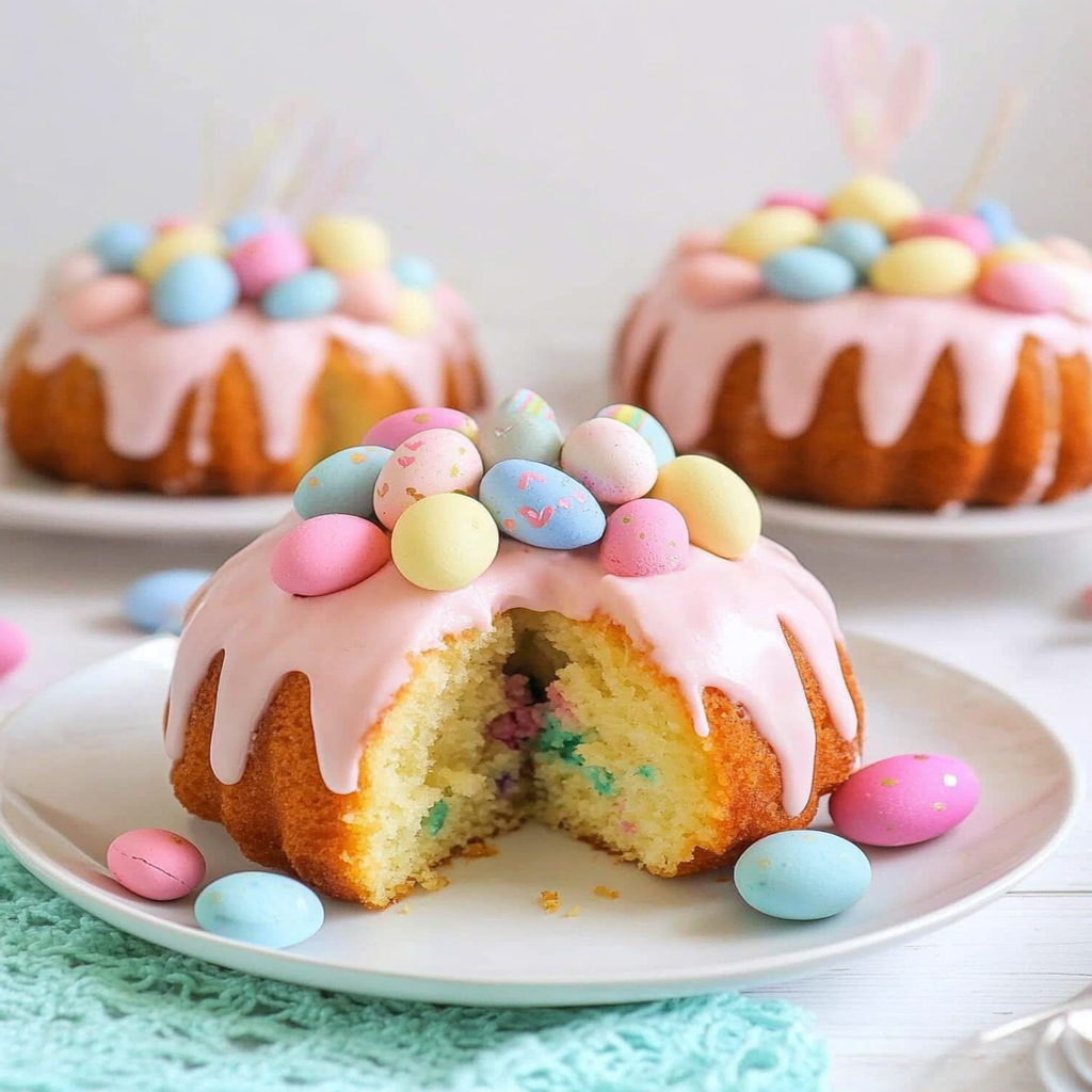 Mini Easter Bundt Cakes