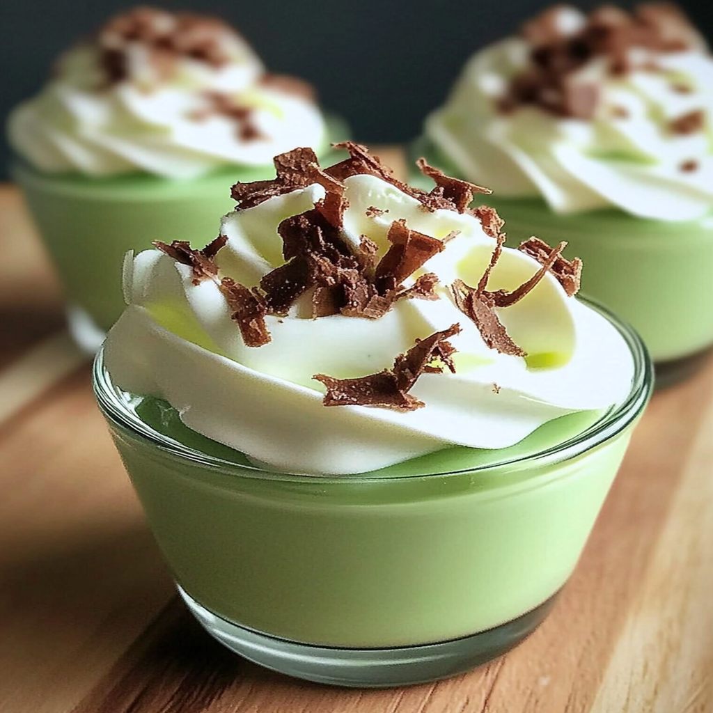Shamrock Shake Pudding Cups