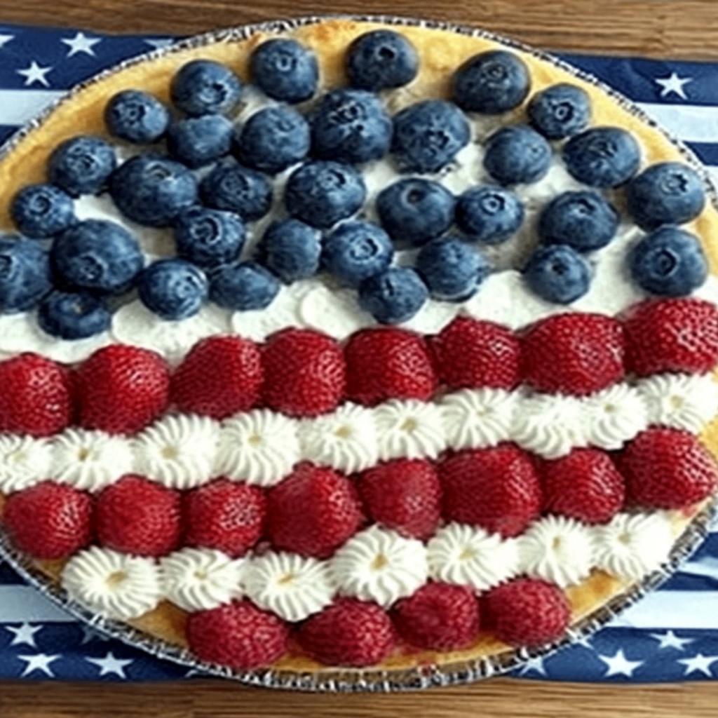 American Flag Fruit Pizza