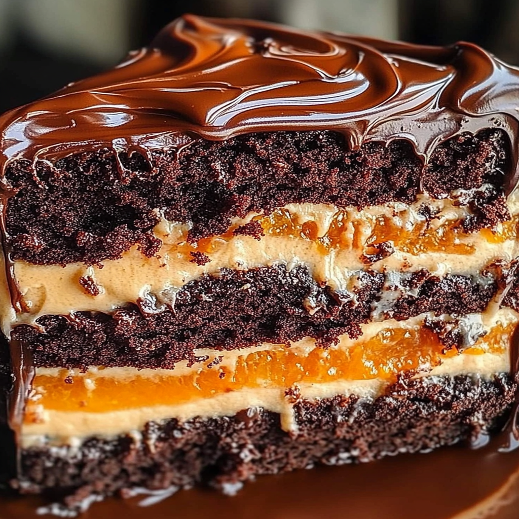 Chocolate-Orange Glaze Cake