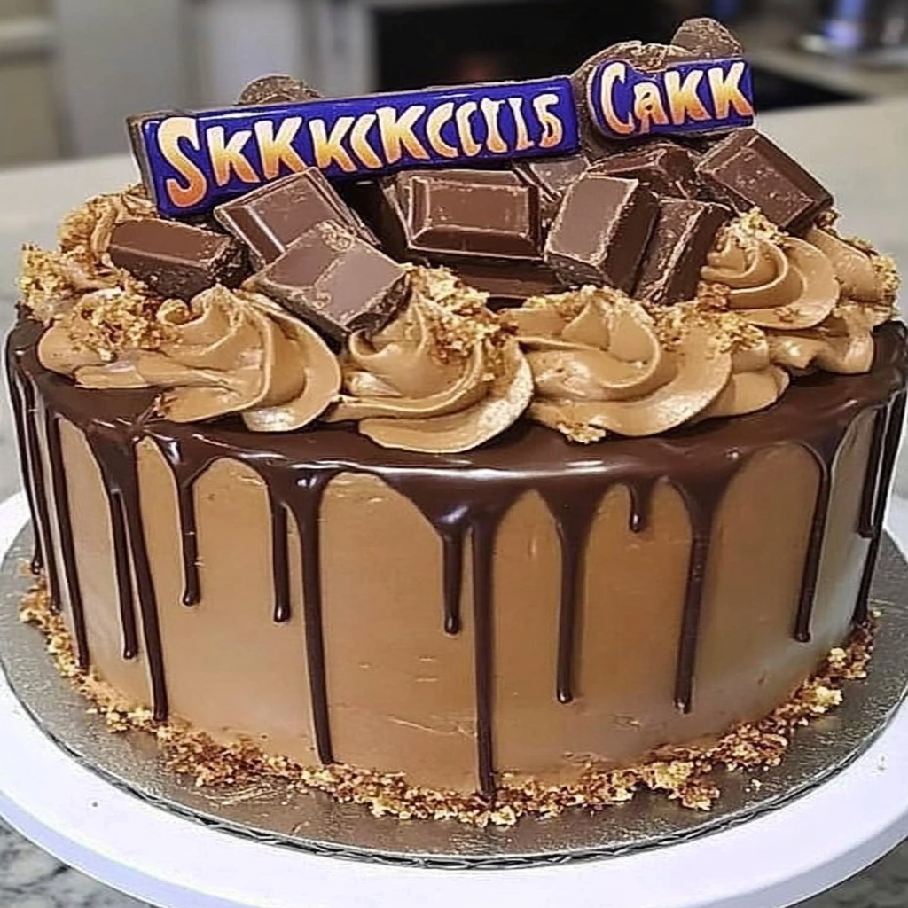 Chocolate Snickers Cake