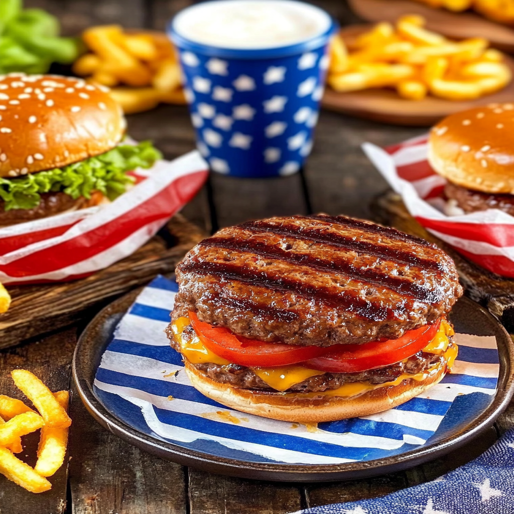 Grilled Burger Recipes 4th of July Special