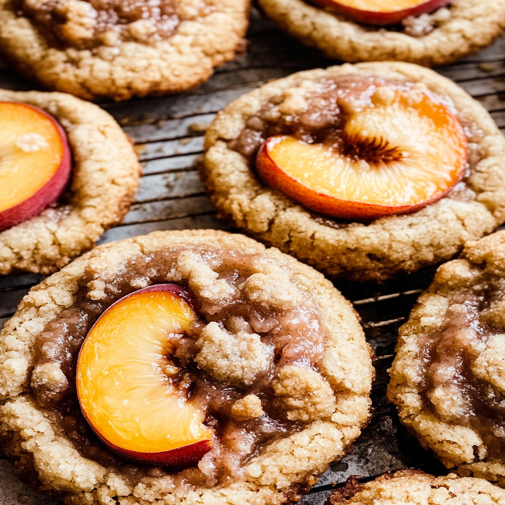 Peach Crumble Summer Cookies