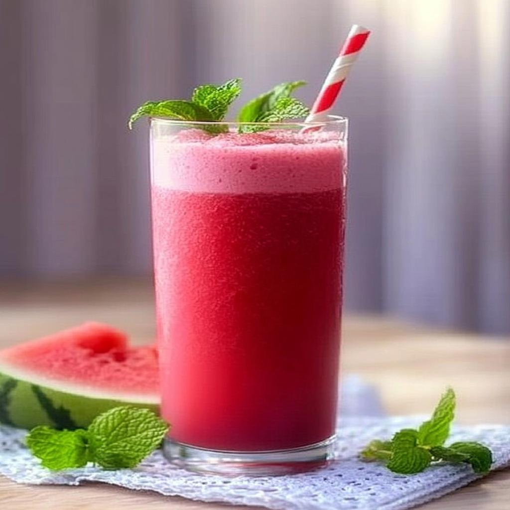 Refreshing Watermelon Smoothie with Mint