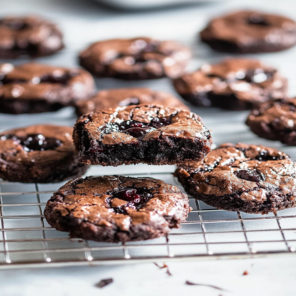 Cherry Dark Chocolate Dessert Brookies