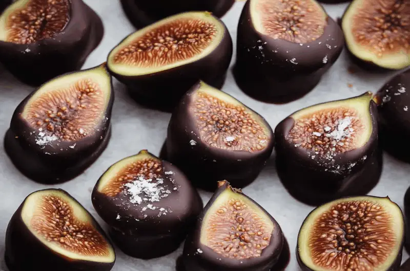 Dark Chocolate Dipped Figs