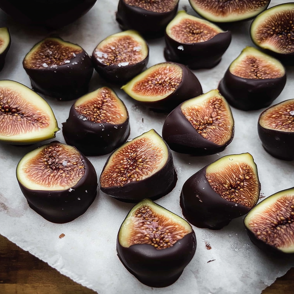 Dark Chocolate Dipped Figs