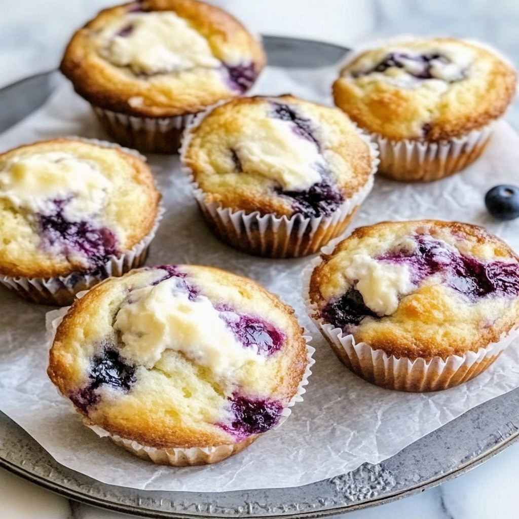 Huckleberry Cream Cheese Muffins