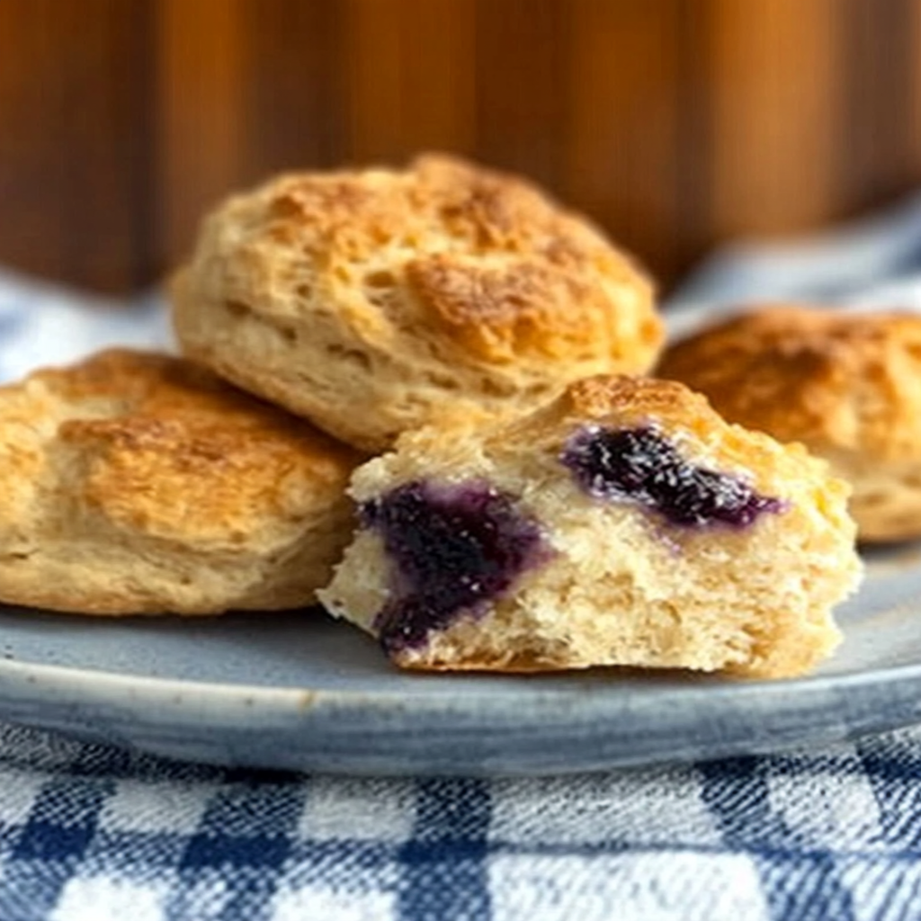 Huckleberry Honey Butter Biscuits