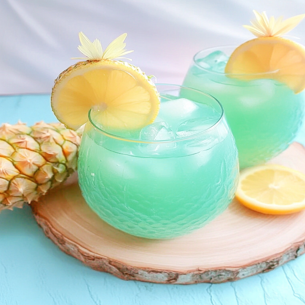 Mermaid Birthday Party Ocean Water Mocktail