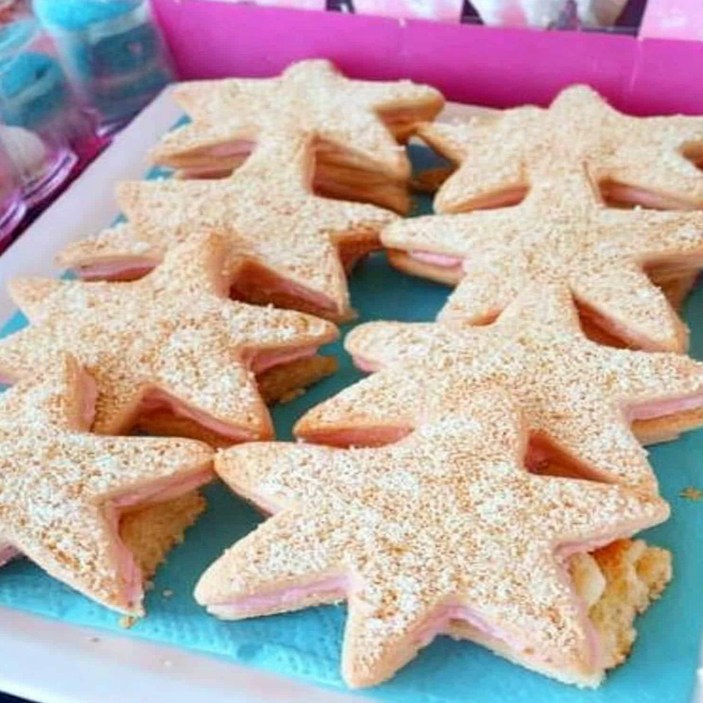 Mermaid Birthday Party Starfish Sandwiches