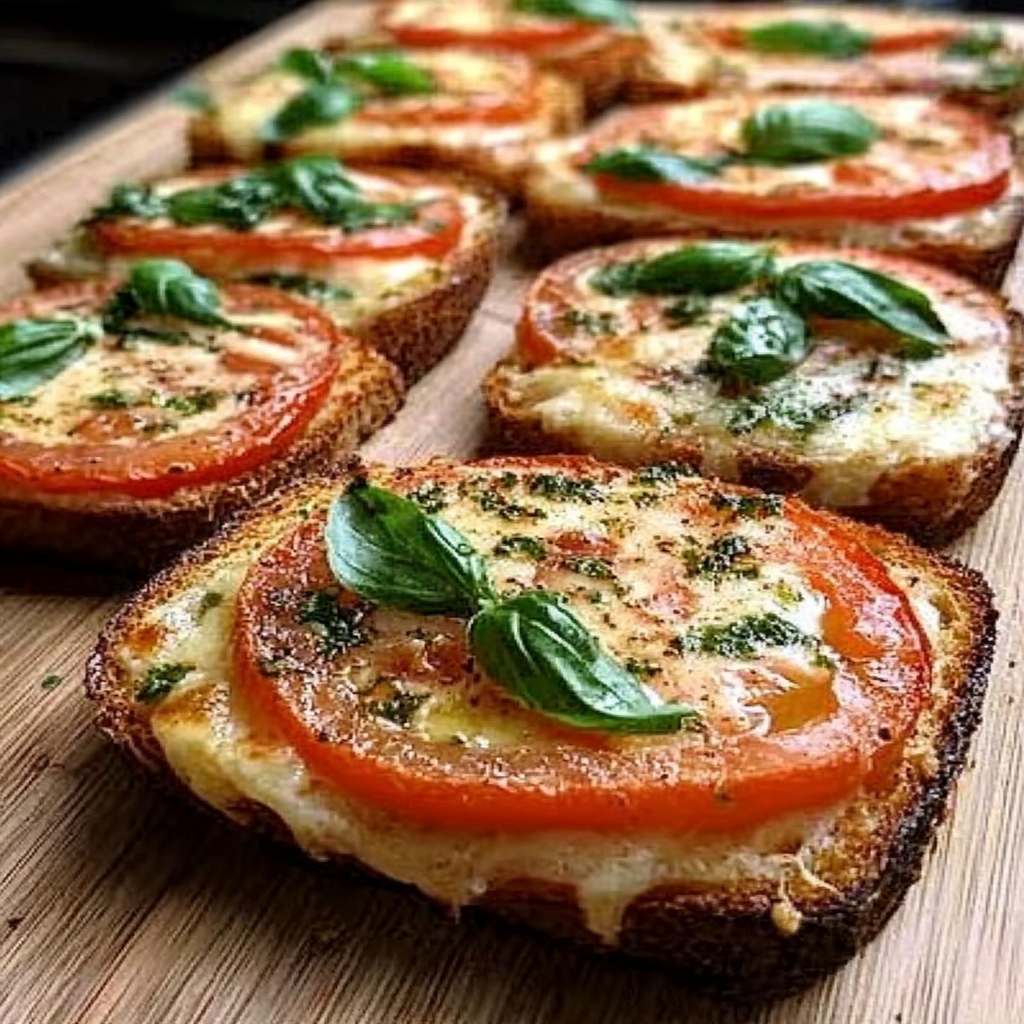 Tomato Basil Garlic Bread