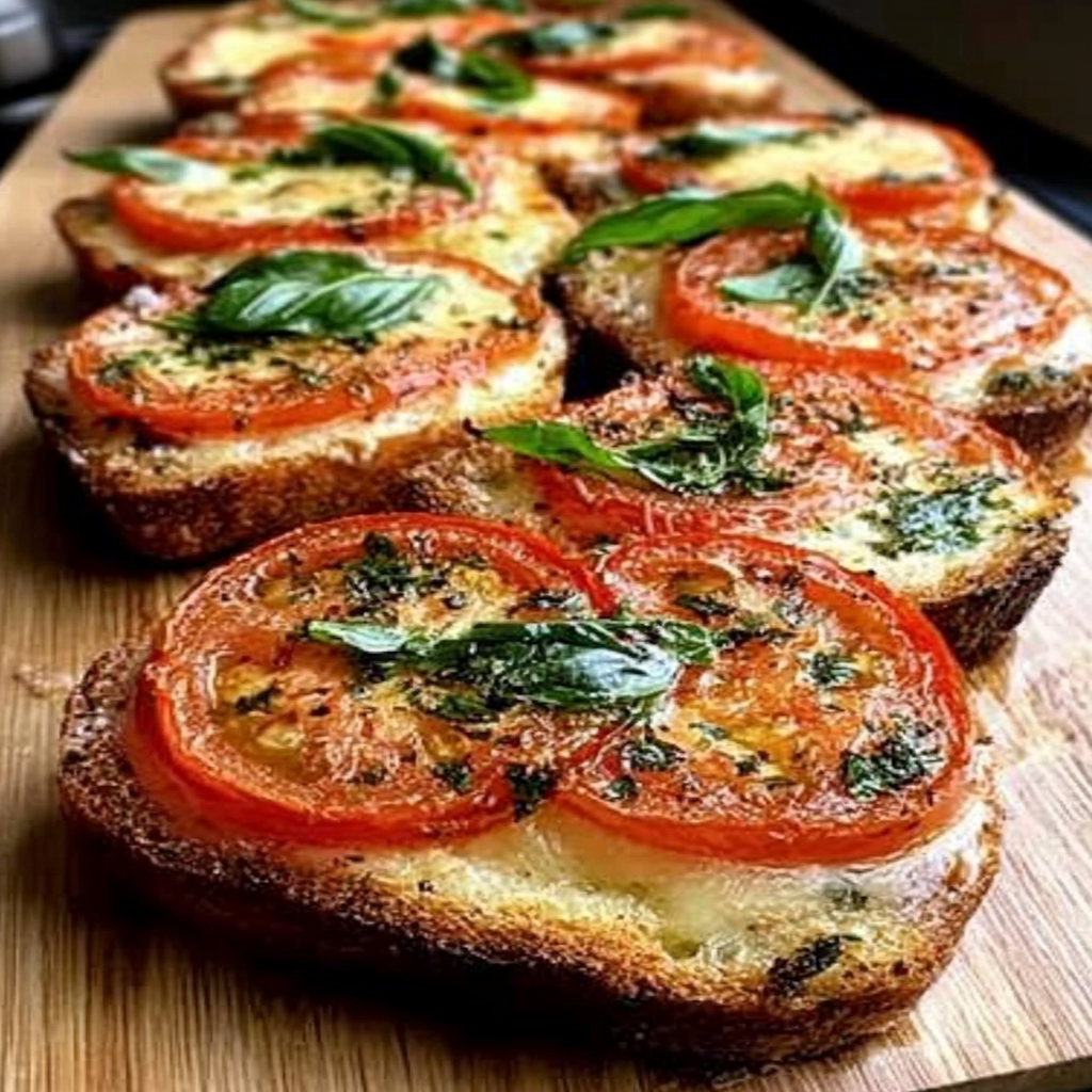 Tomato Basil Garlic Bread