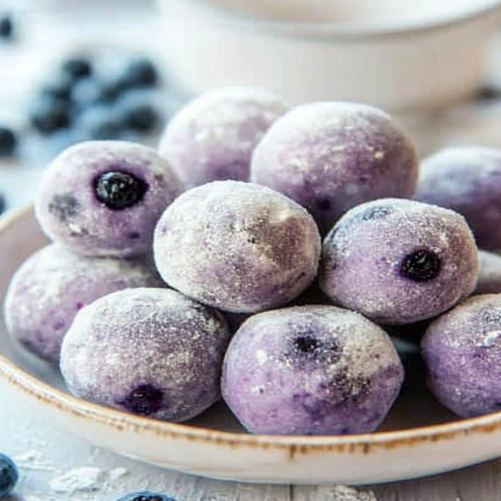 White Chocolate Blueberry Truffles