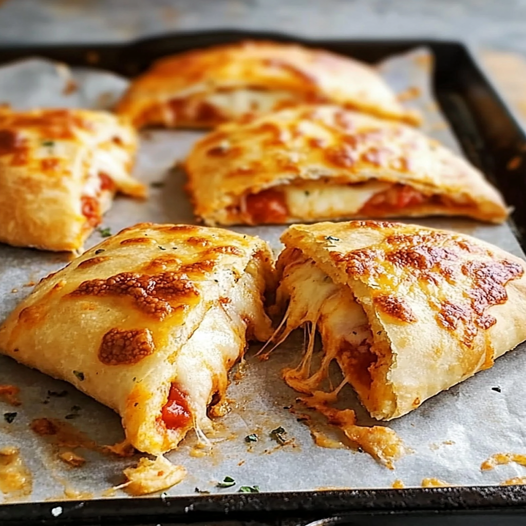 Homemade Easy Cheesy Pizza Pockets