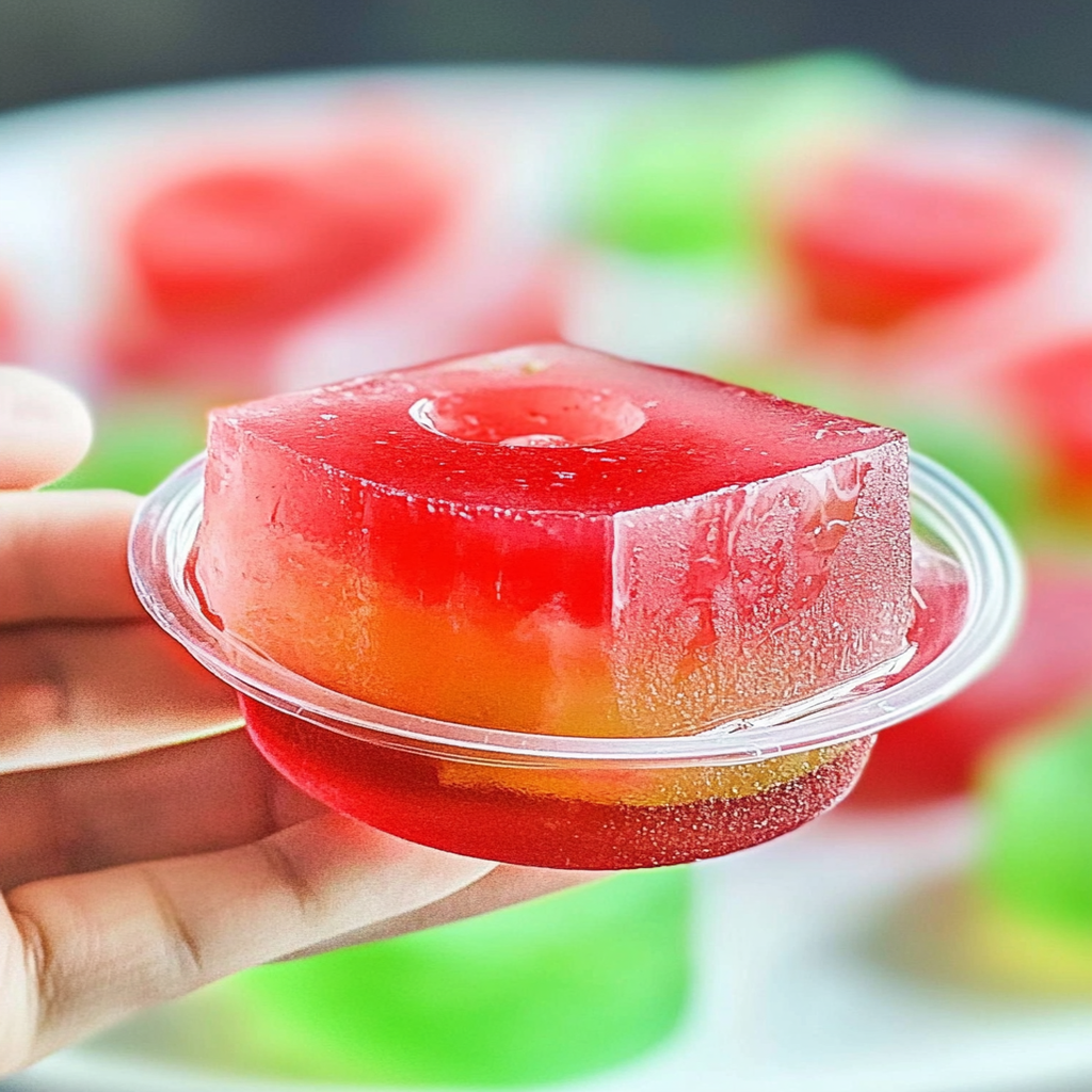 Watermelon Jello Cubes