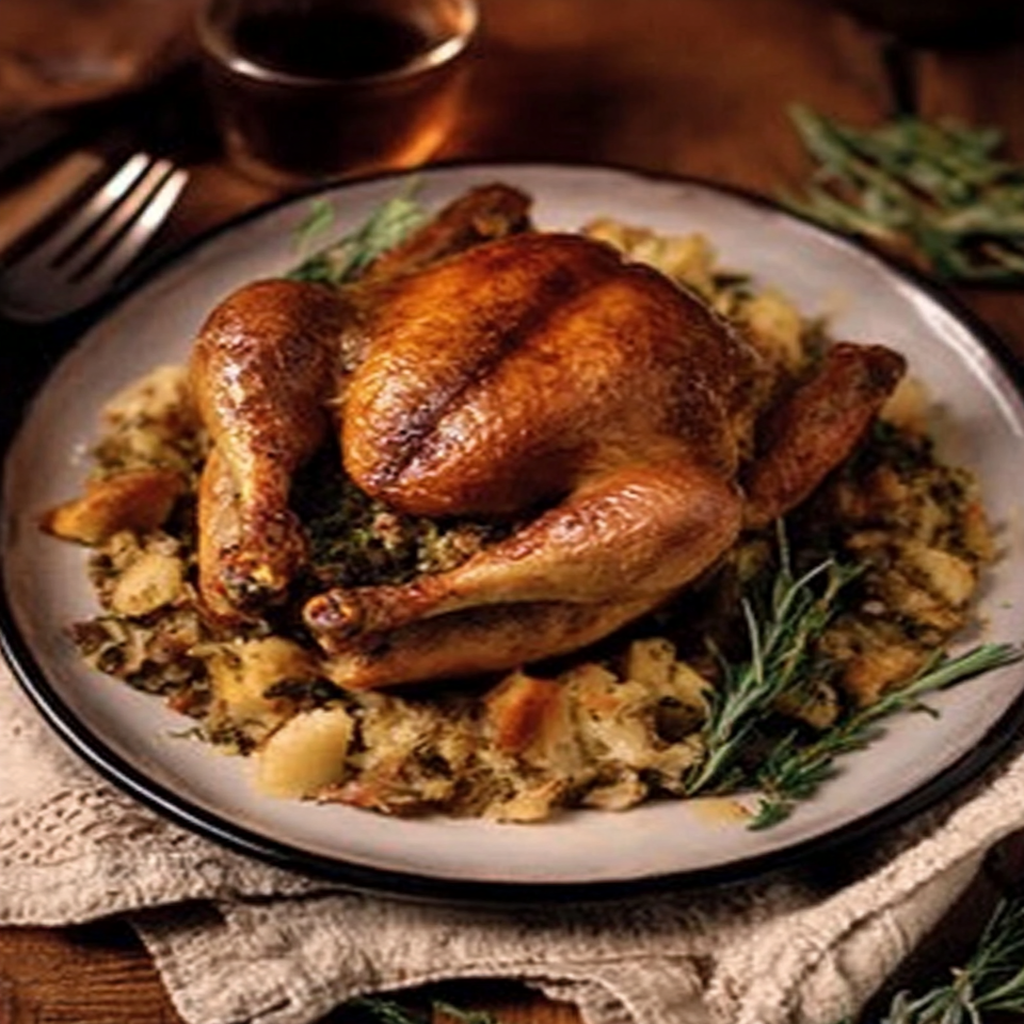 Comfort Food Pheasant Recipes with Herb Stuffing