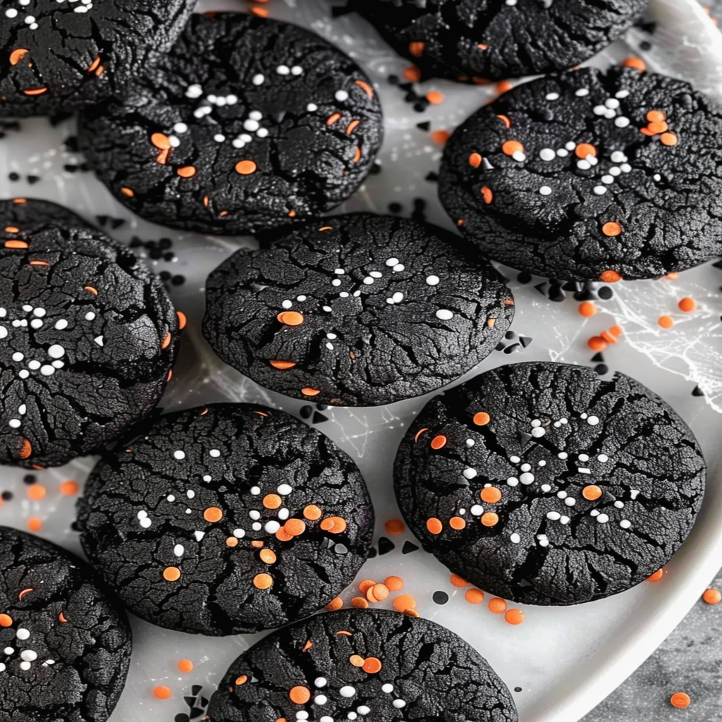 Halloween Desserts: Activated Charcoal Black Magic Cookies