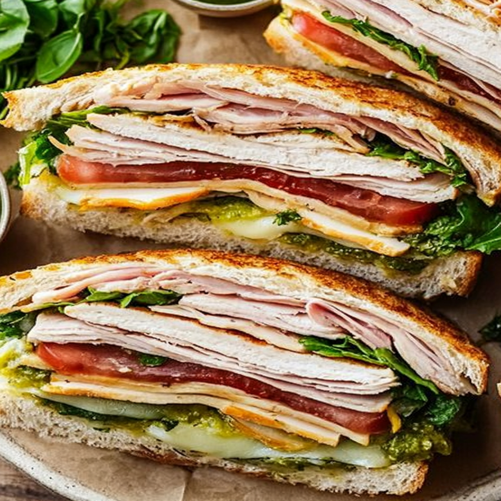Italian Turkey Club Sandwich