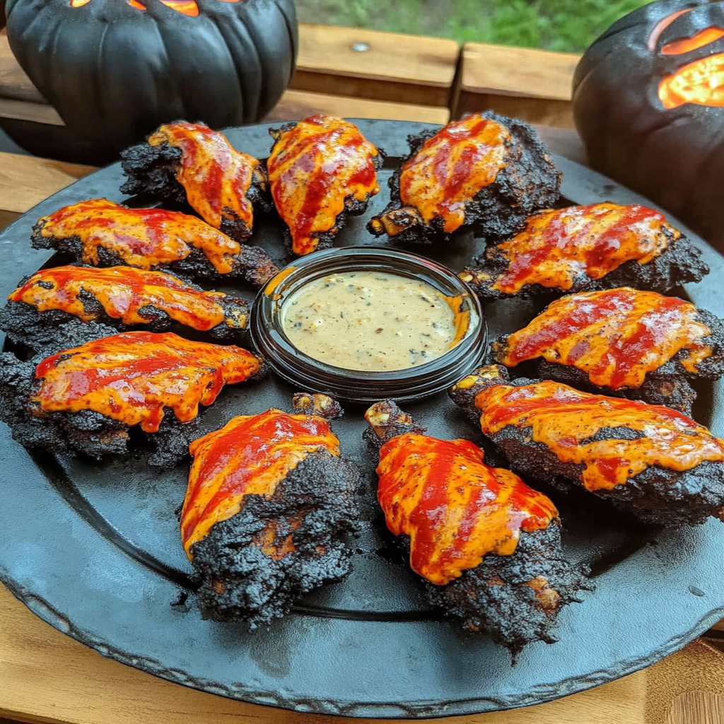 Spooky Halloween Food Bat Wing Chicken