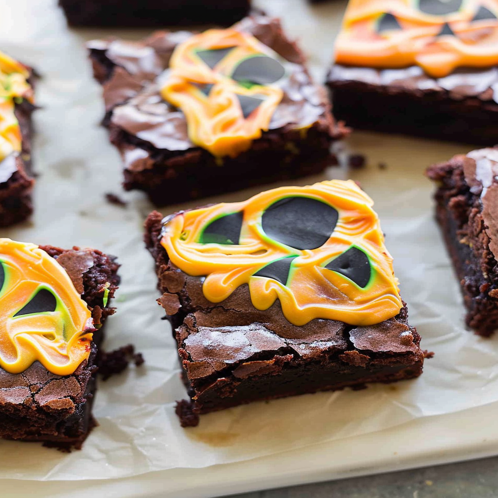 Spooky Halloween Food Graveyard Brownies