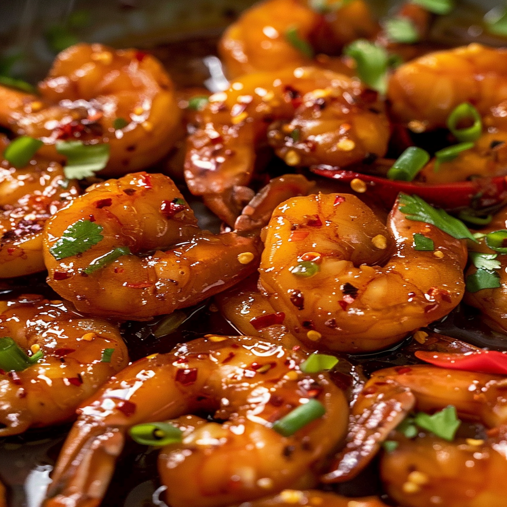 Asian Chilli Garlic Prawns