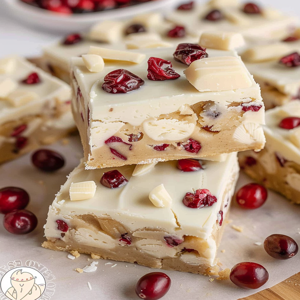 Cranberry White Chocolate Bars