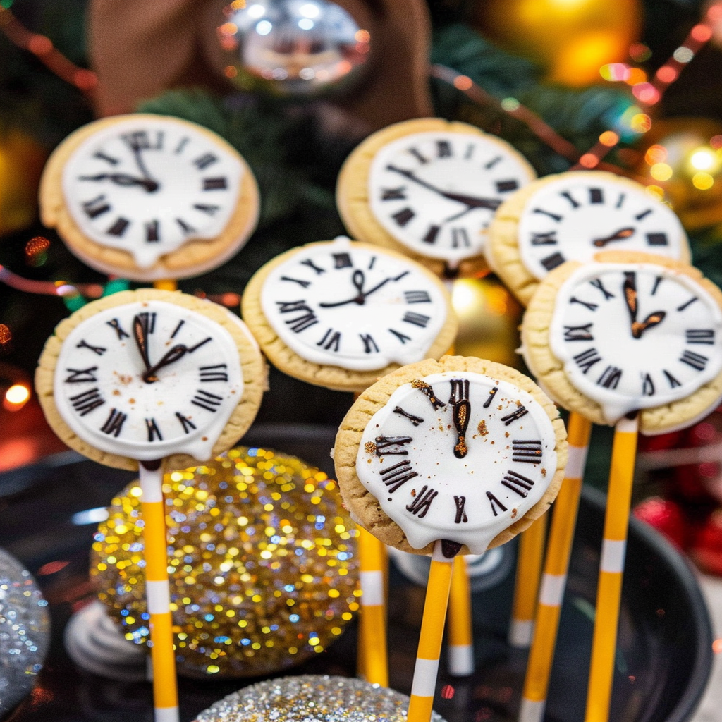 Midnight Countdown New Year’s Cookies