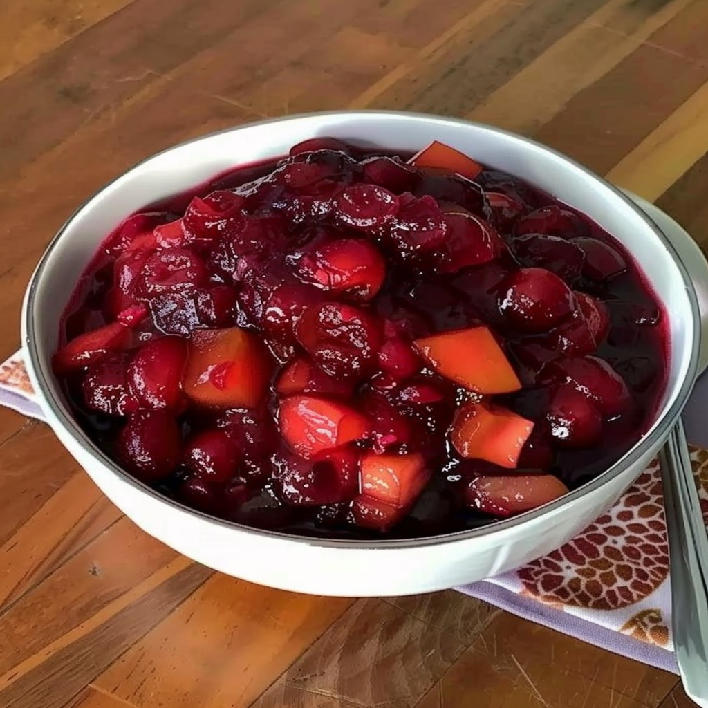 Persimmon Cranberry Sauce