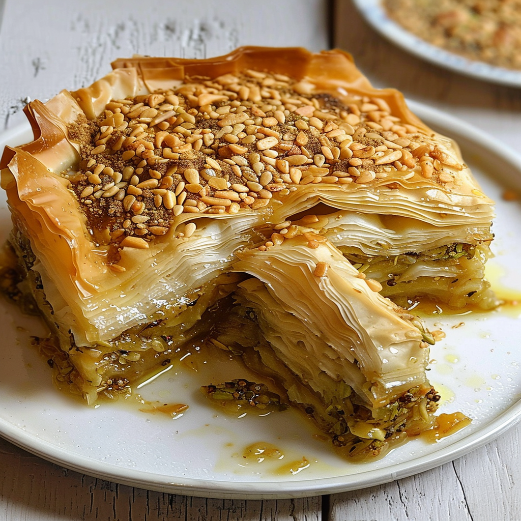 Phyllo Dough Baklava Layers with Ghee