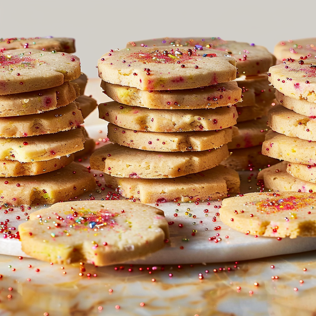 Thanksgiving Glitter Mix Shortbread New Years Cookies