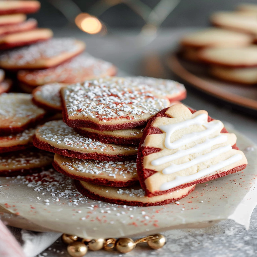 Velvet Shortbread New Years Cookies