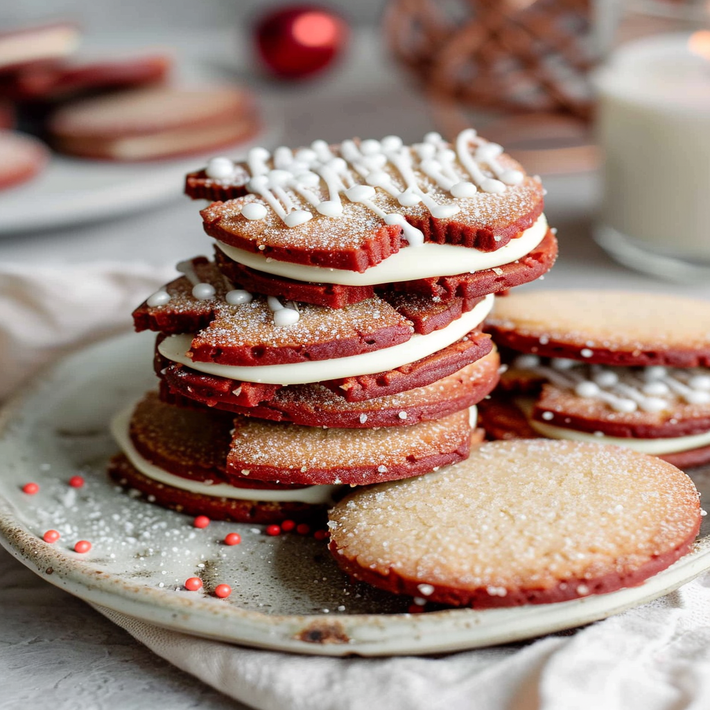 Velvet Shortbread New Years Cookies