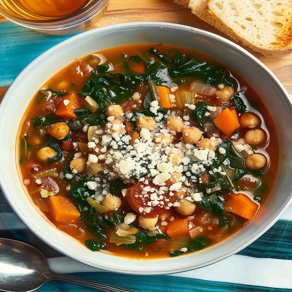 Beet, Spinach & Chickpea Stew