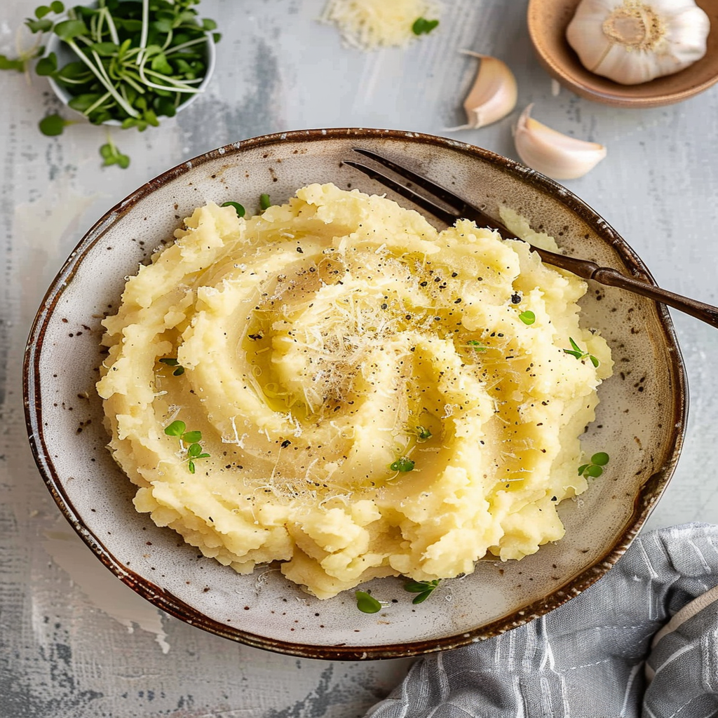 Garlic & Parsnip Puree