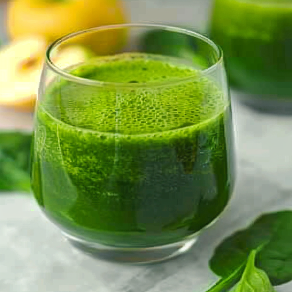 Green Juice with Spinach and Apple