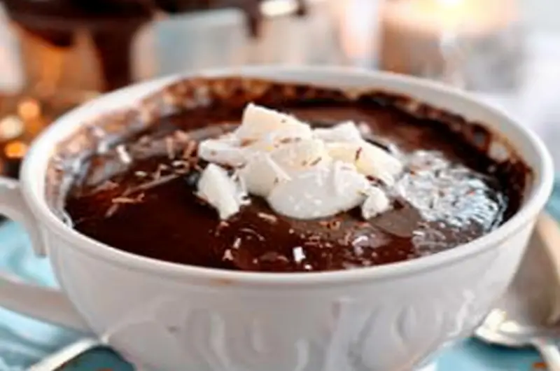 Almond Joy Chocolate Fondue