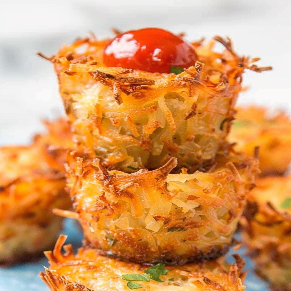 Baked Parmesan Hash Brown Cups