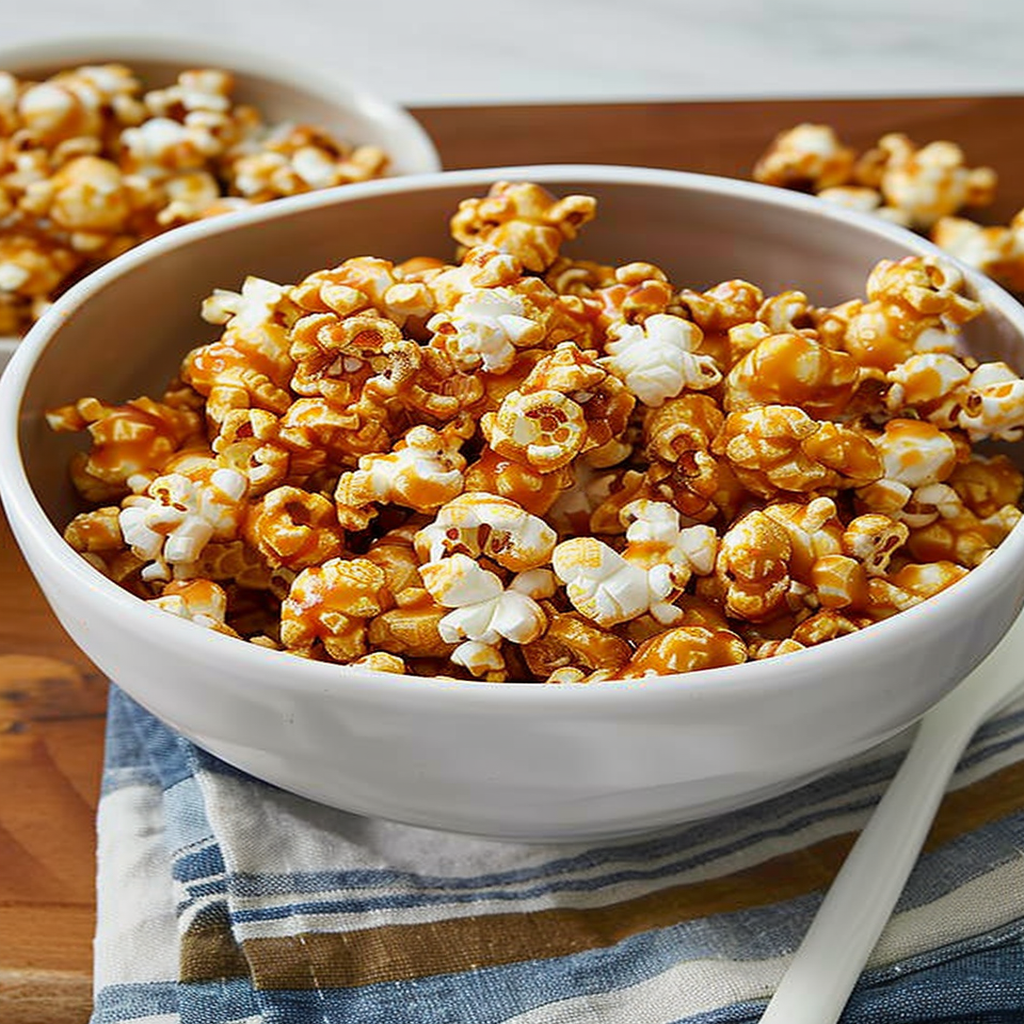 Caramel Popcorn – Super Bowl Party Food Idea