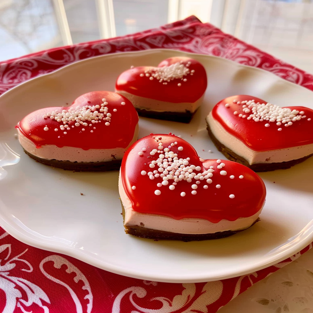 Heart Shaped Mousse Cakes