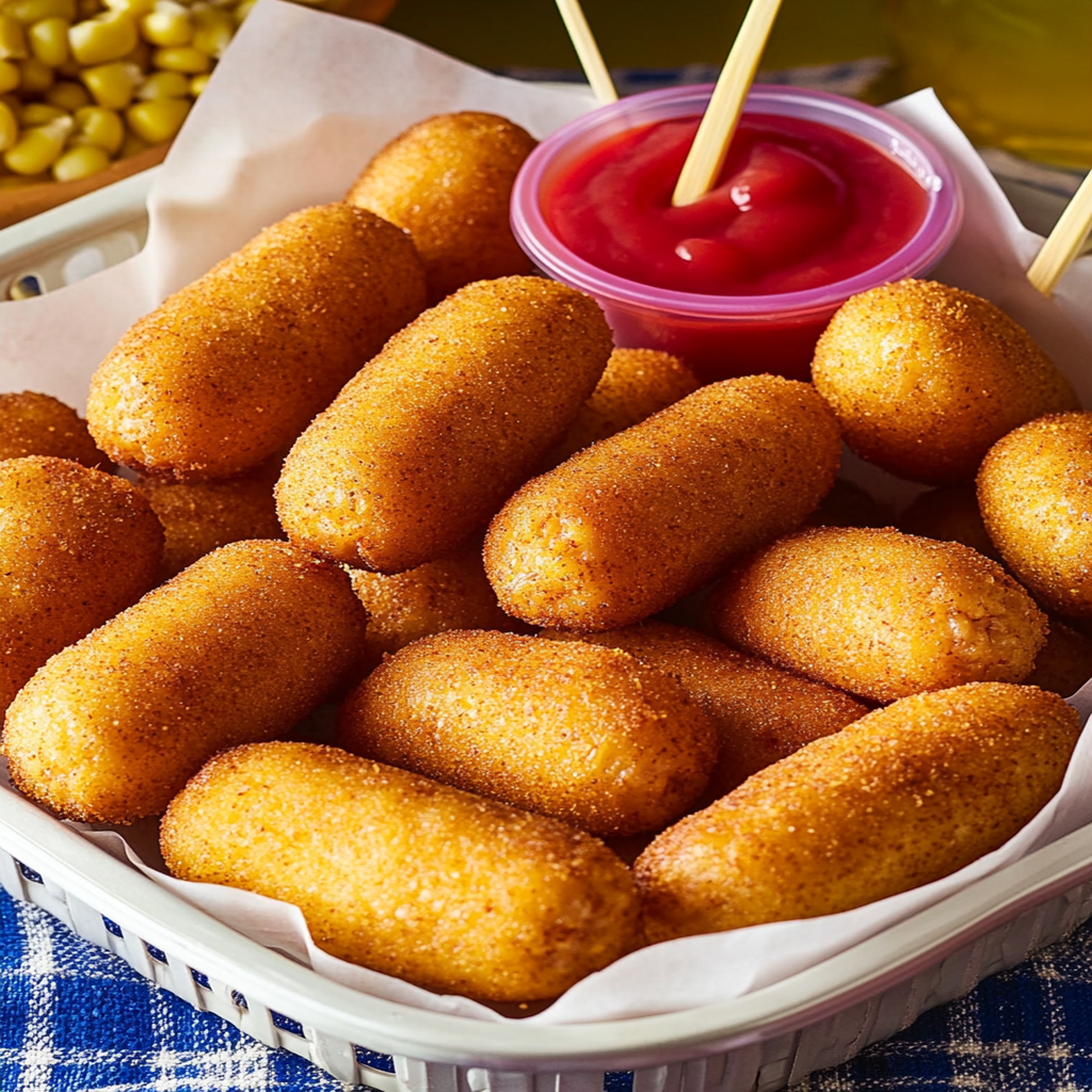 Mini Corn Dogs – Super Bowl Party Food Idea