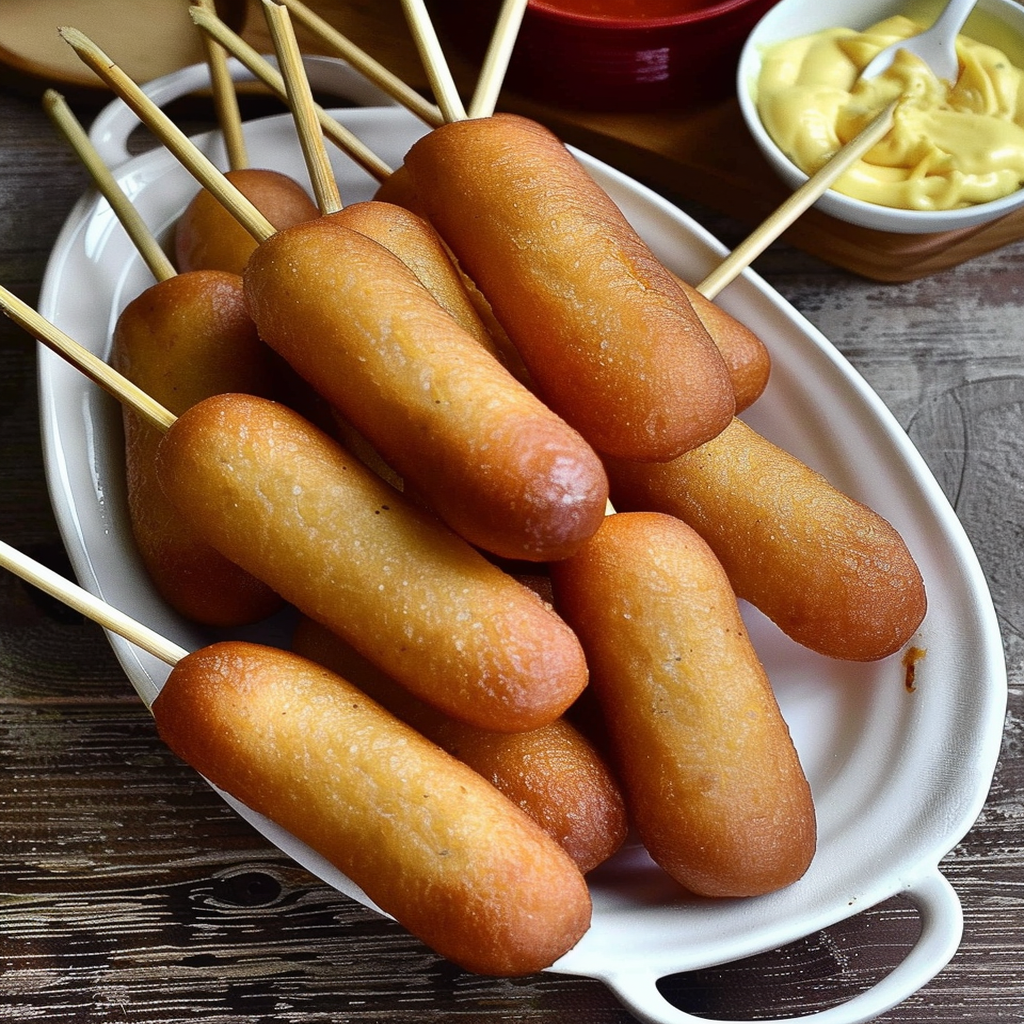 Mini Corn Dogs – Super Bowl Party Food Idea