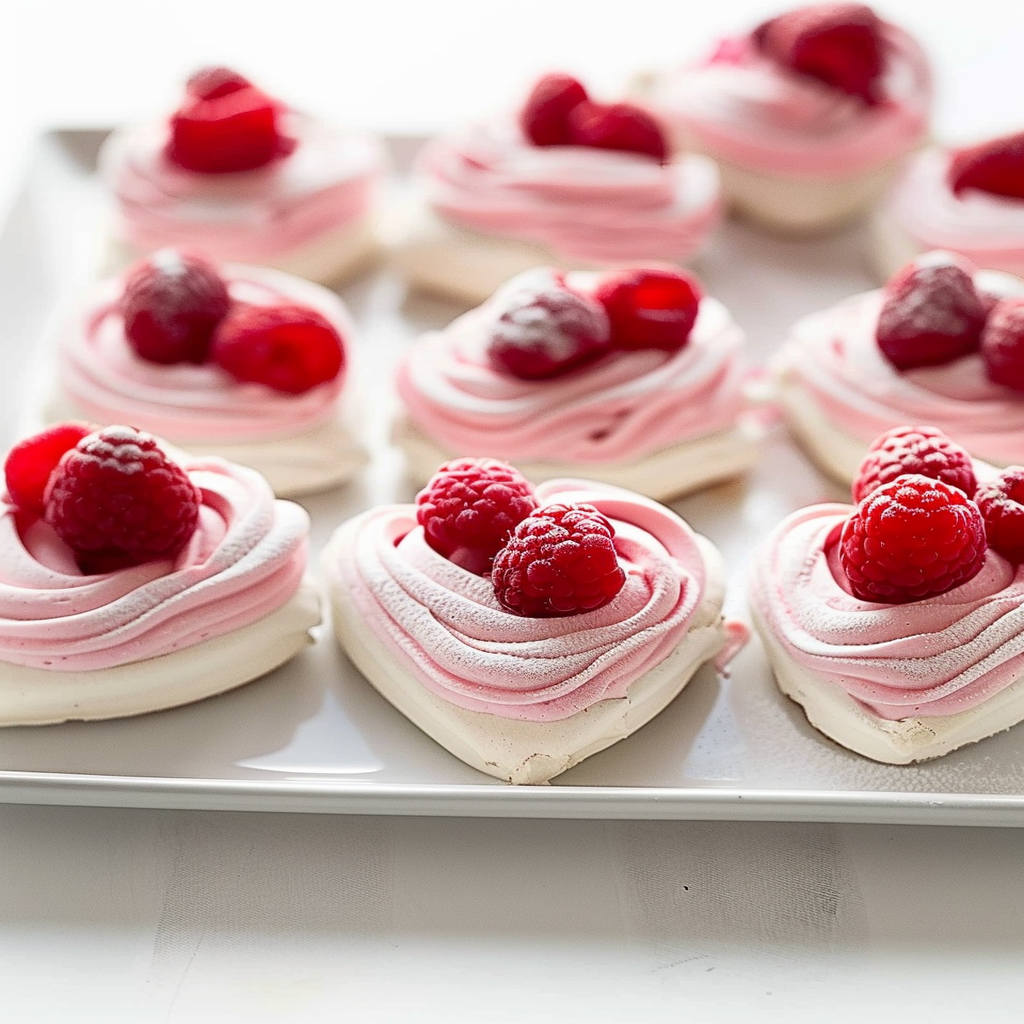 Raspberry Meringue Hearts – Valentine’s Food Idea